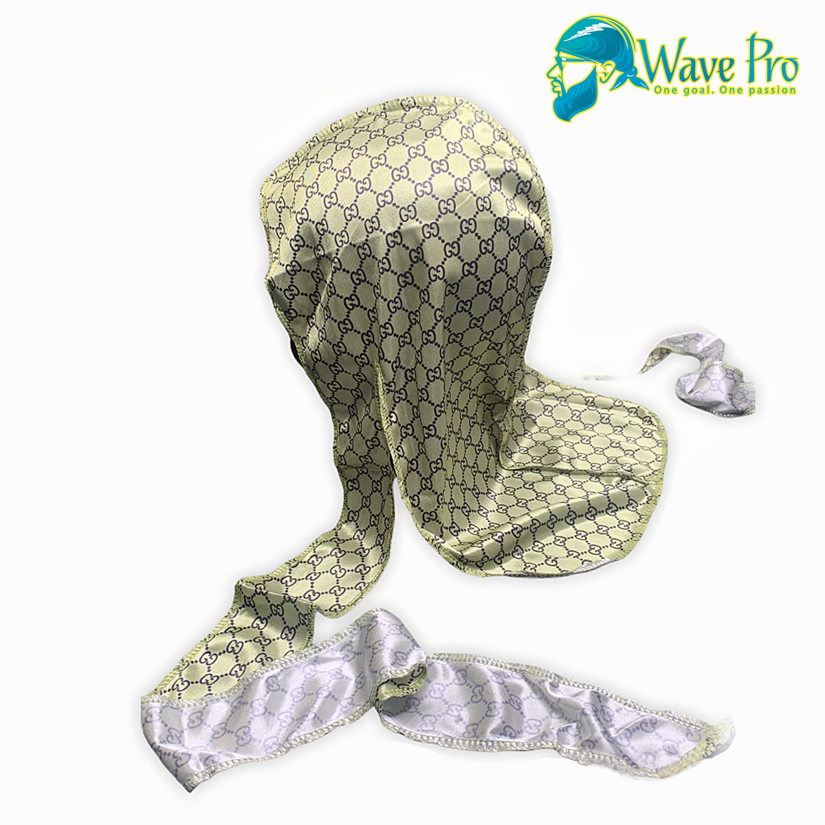 Silky Designer Gold GG Durag – WaVePr0
